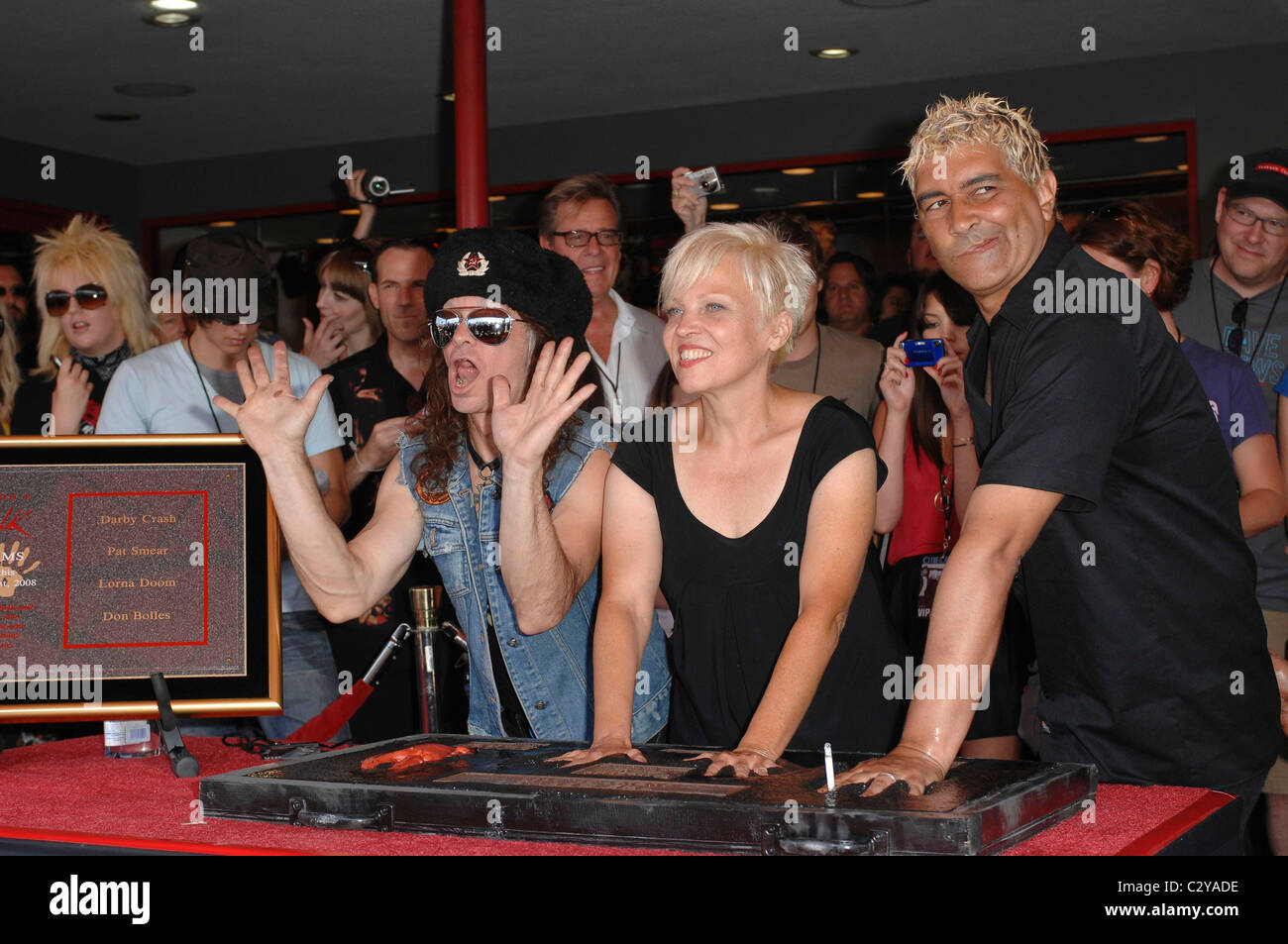 Don Bolles, Lorna Doom and Pat Smear The Germs are inducted into ...