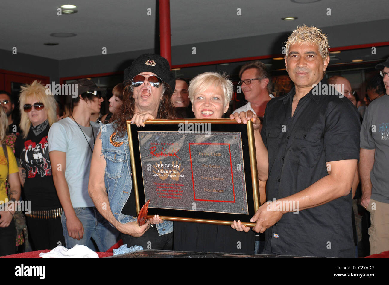 Don Bolles, Lorna Doom and Pat Smear The Germs are inducted into ...