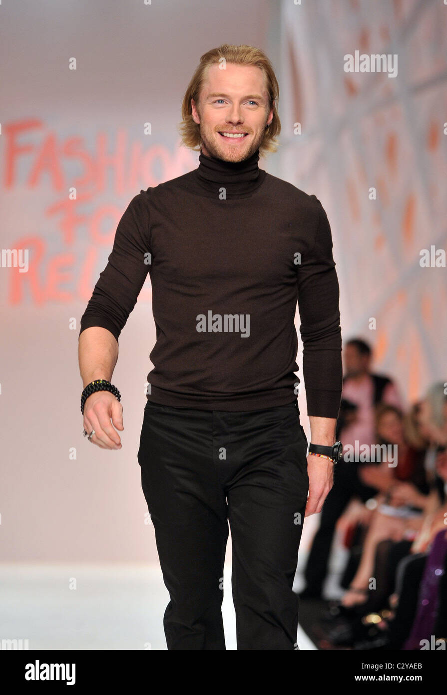 Ronan Keating Fashion for Relief catwalk held at the BFC tent London ...