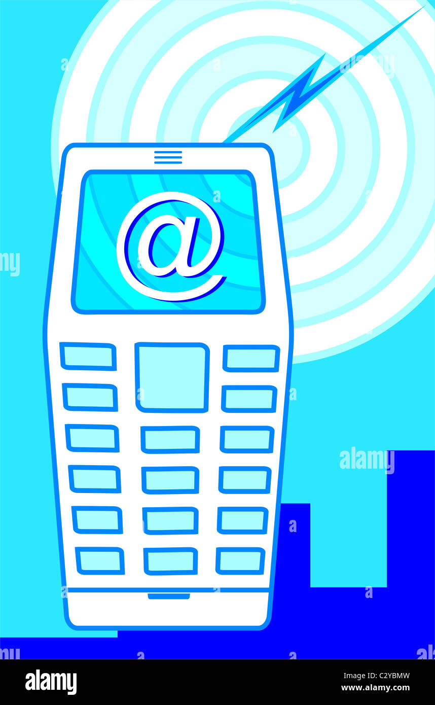 mobile phone transmitting Stock Photo - Alamy