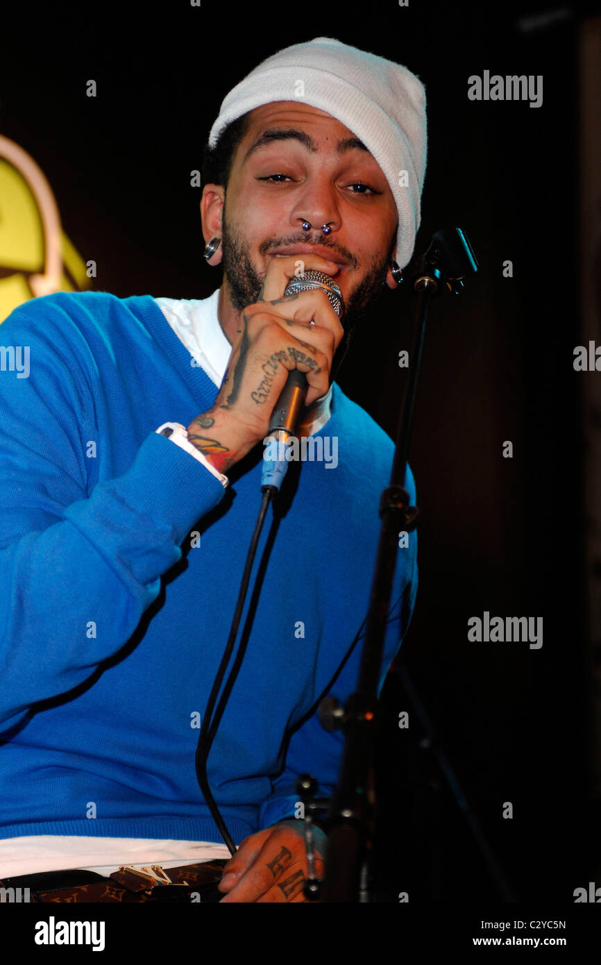 Travis McCoy Gym Class Heroes perform for the launch of their new album ...