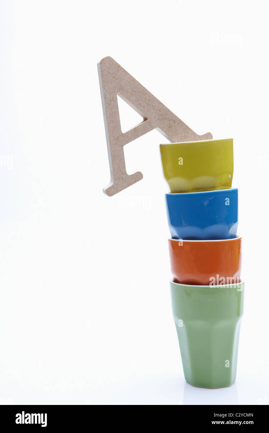 Cup alphabet Cut Out Stock Images & Pictures - Alamy