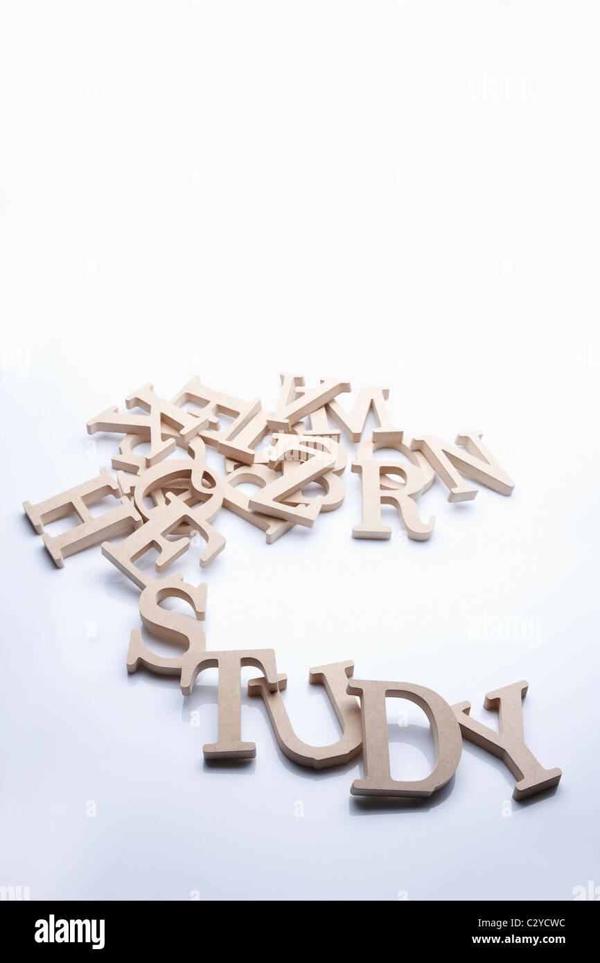 english education letter of study Stock Photo - Alamy