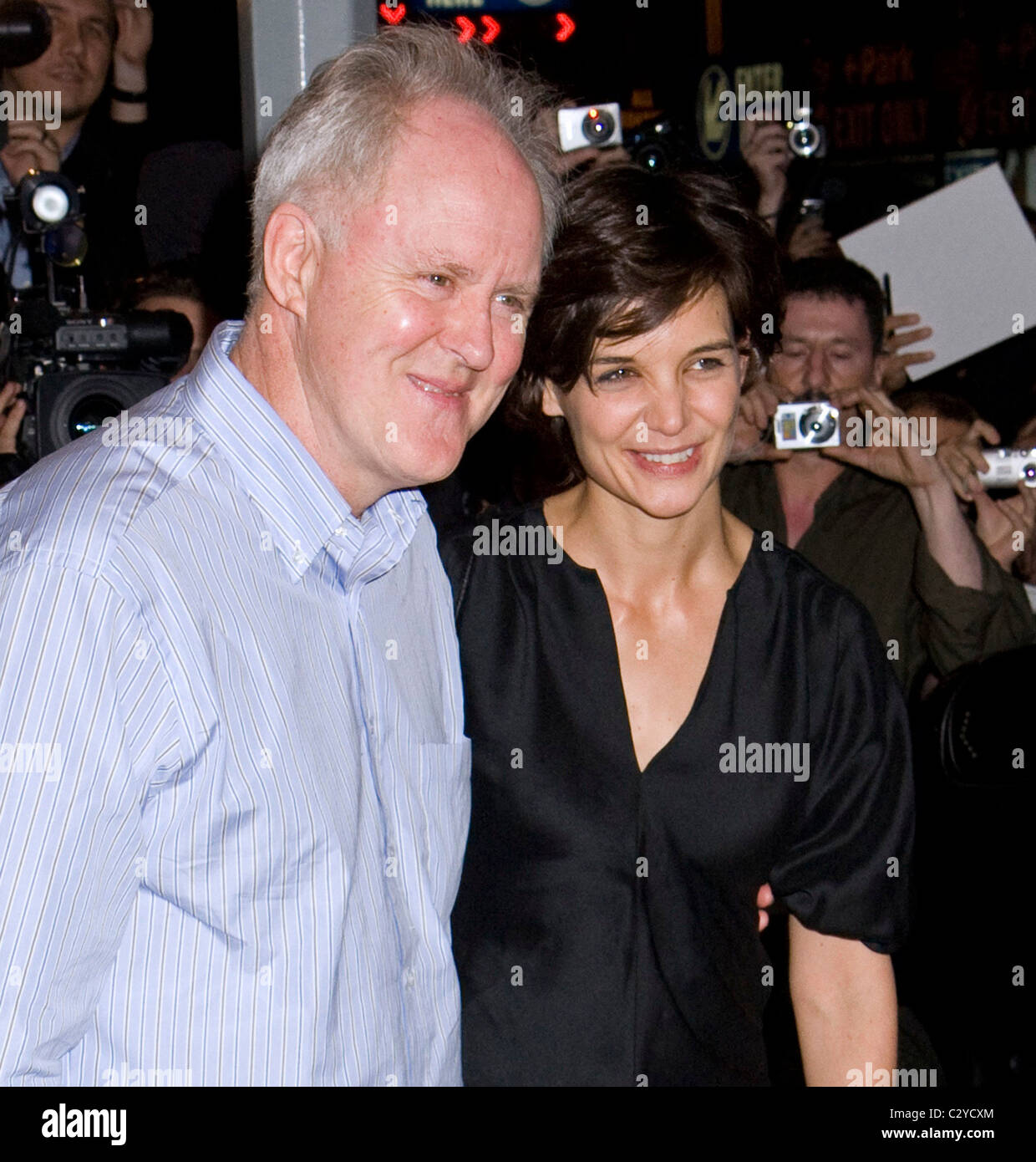 John Lithgow and Katie Holmes First night preview of Arthur Miller's ...