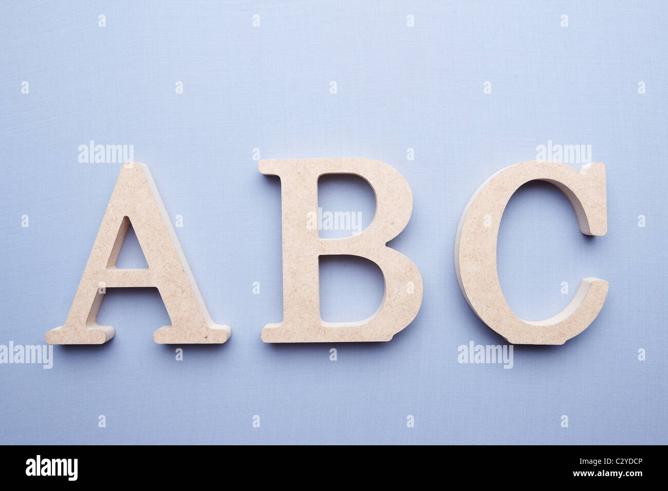 english education alphabet letter of A B C Stock Photo - Alamy