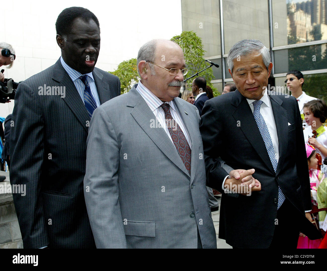 Michel Kafando, Miguel d'Escoto Brockmann and Guest attending the ...