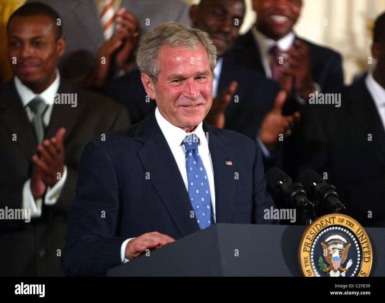 President George W. Bush pays tribute to the Celtics' 17th NBA ...