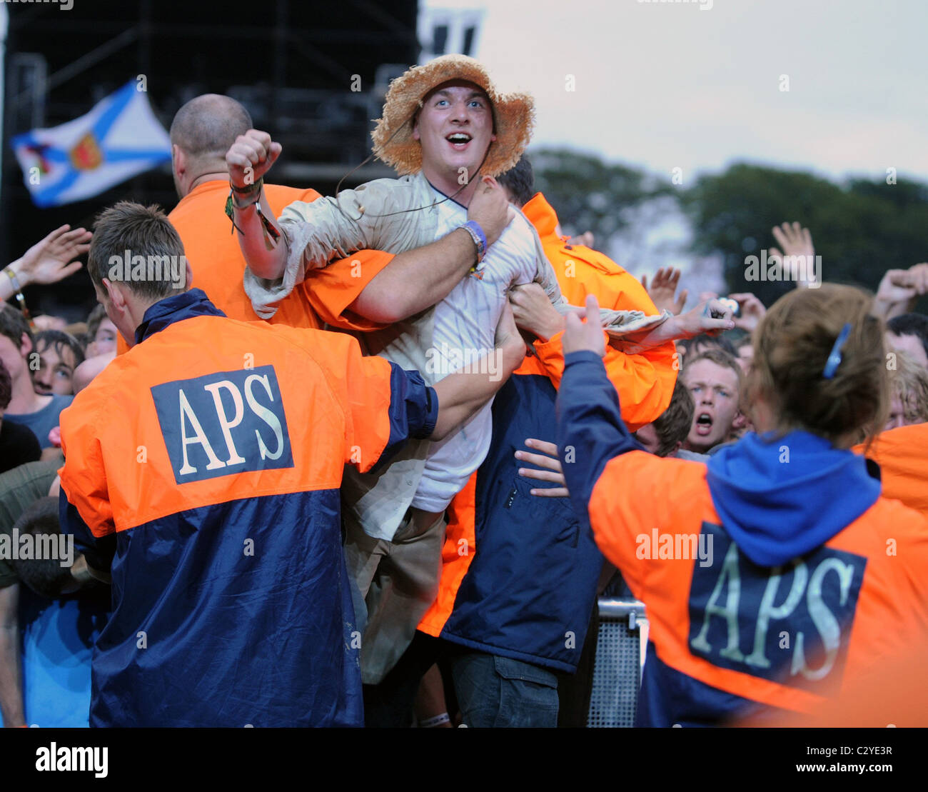 Crowd Carling Festival Leeds - Day Two Leeds, England - 23.08.08 Stock ...