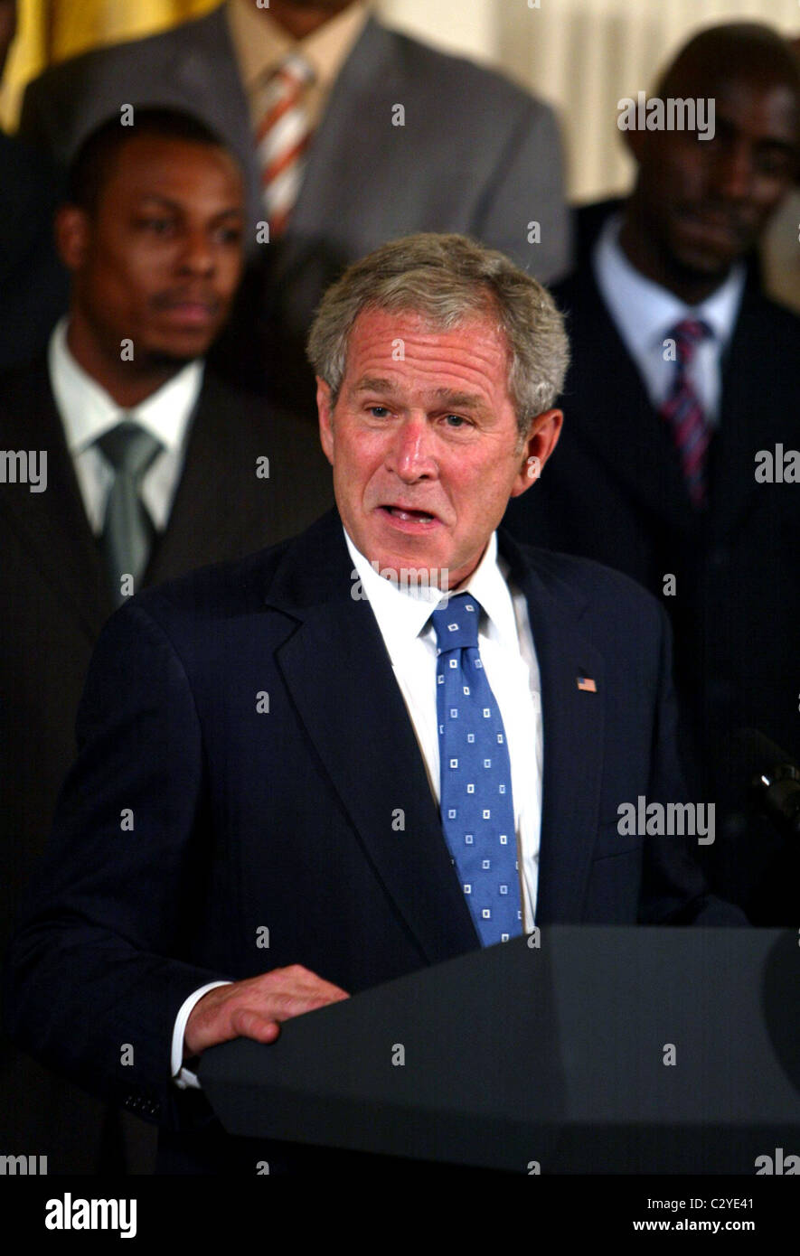 President George W. Bush pays tribute to the Celtics' 17th NBA ...