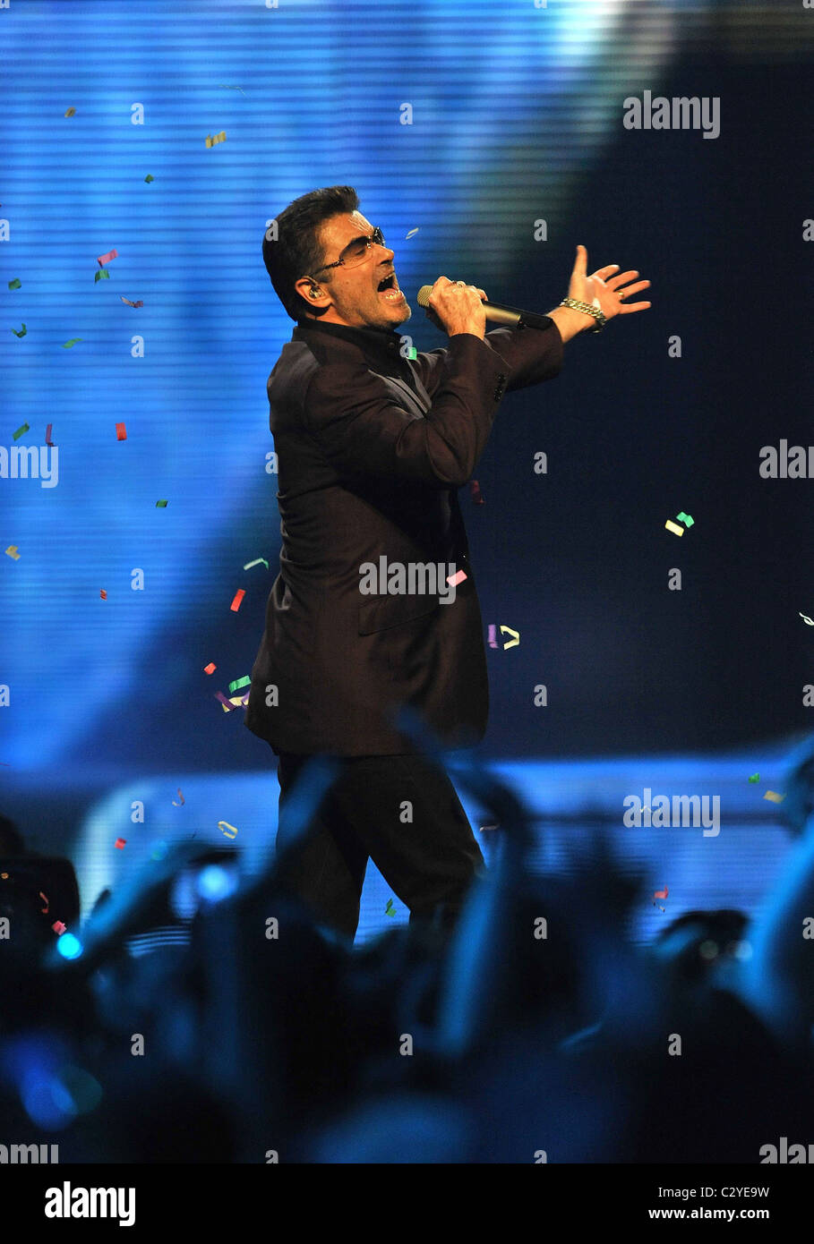George Michael performs his last concert at Earls Court London, England ...
