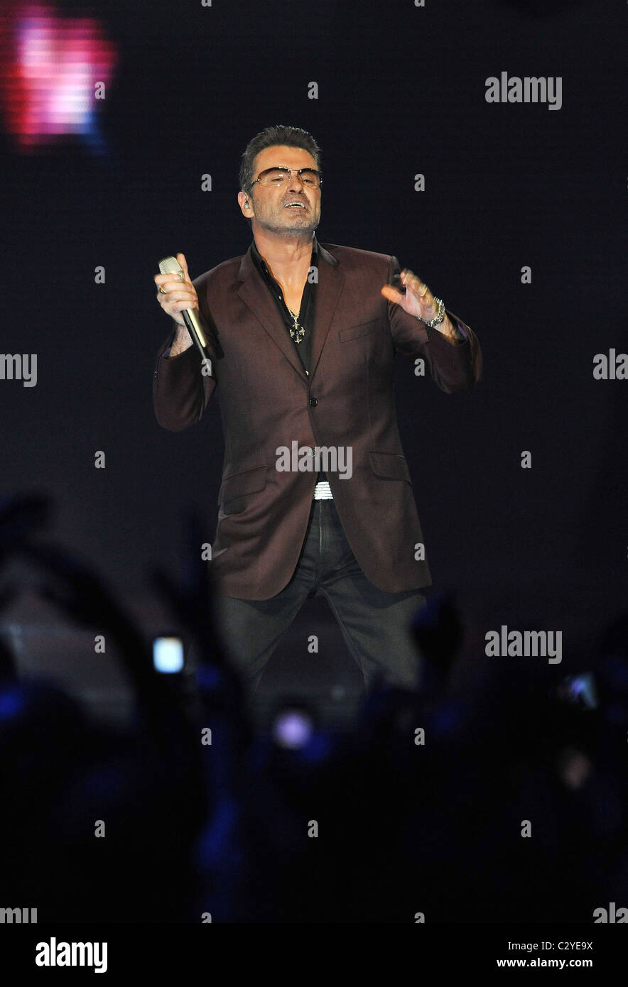 George Michael performs his last concert at Earls Court London, England ...