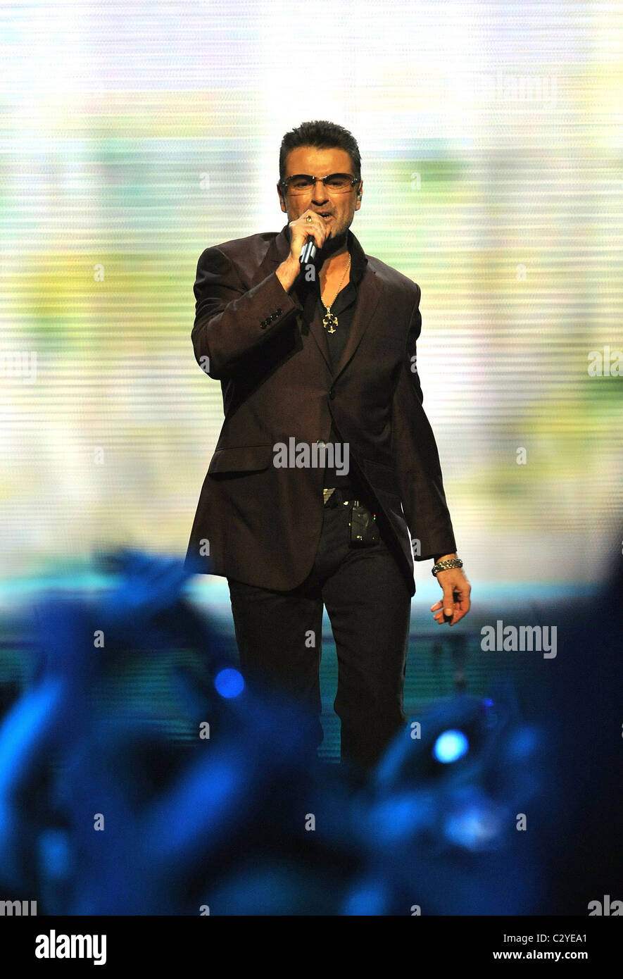 George Michael performs his last concert at Earls Court London, England ...