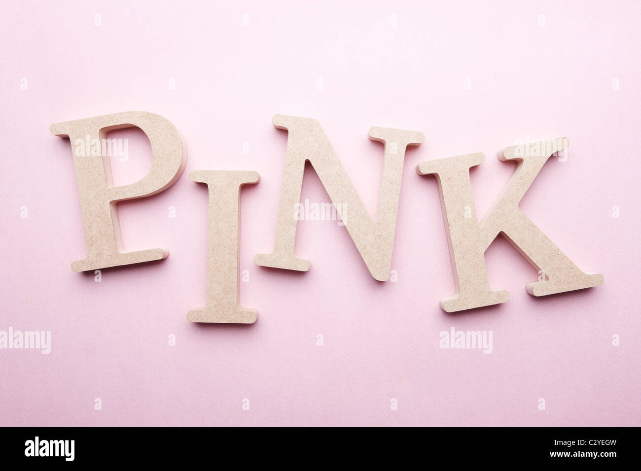 english education letter of pink Stock Photo - Alamy