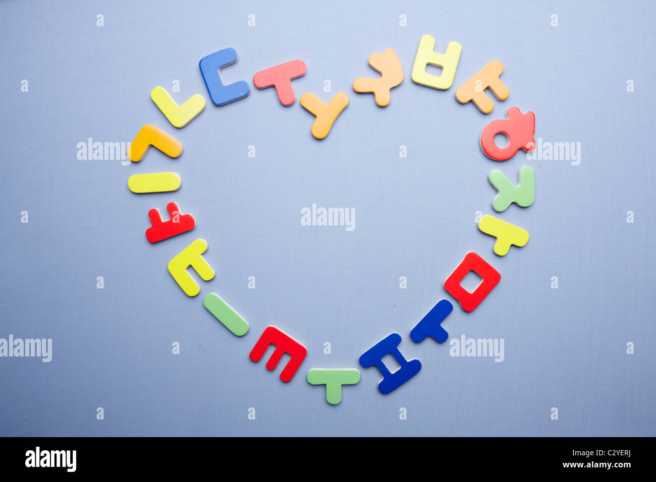 Korean letters arranged in heart shape Stock Photo - Alamy