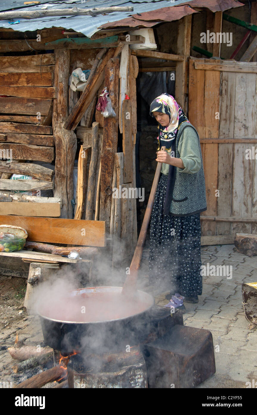 Indigenous people in Serefli village of Bursa Turkey Stock Photo - Alamy