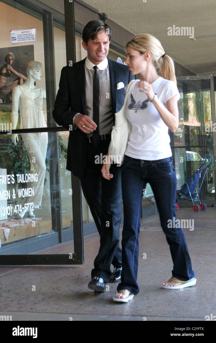 Dr. Robert Rey and Hayley Rey out and about in Beverly Hills Los ...