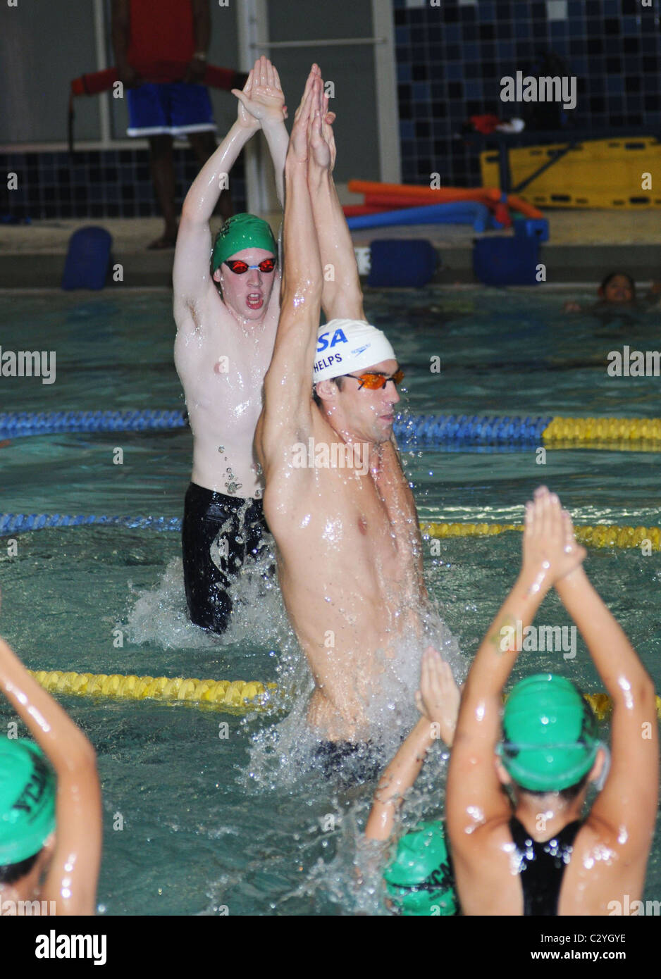 Michael Phelps Olympic champion promotes the 'Visa Grant for Early ...