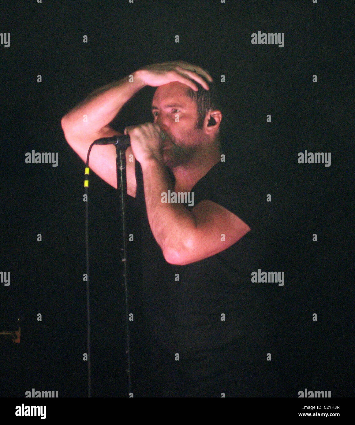 Trent Reznor Nine Inch Nails perform at the Izod Center East Rutherford ...