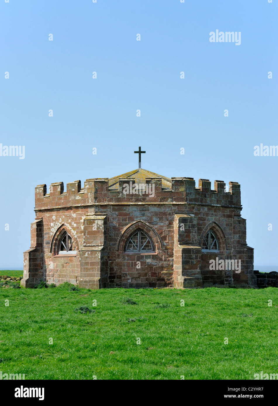 Cockersands Abbey Chapterhouse. Cockerham Sands, Lancashire, England ...