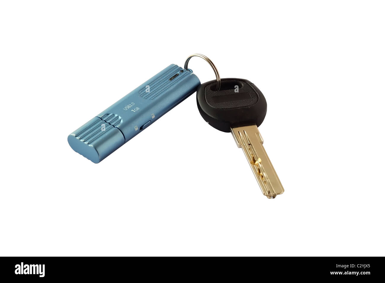 USB drive and key Stock Photo - Alamy