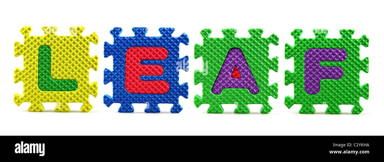 Alphabet puzzle pieces Stock Photo - Alamy