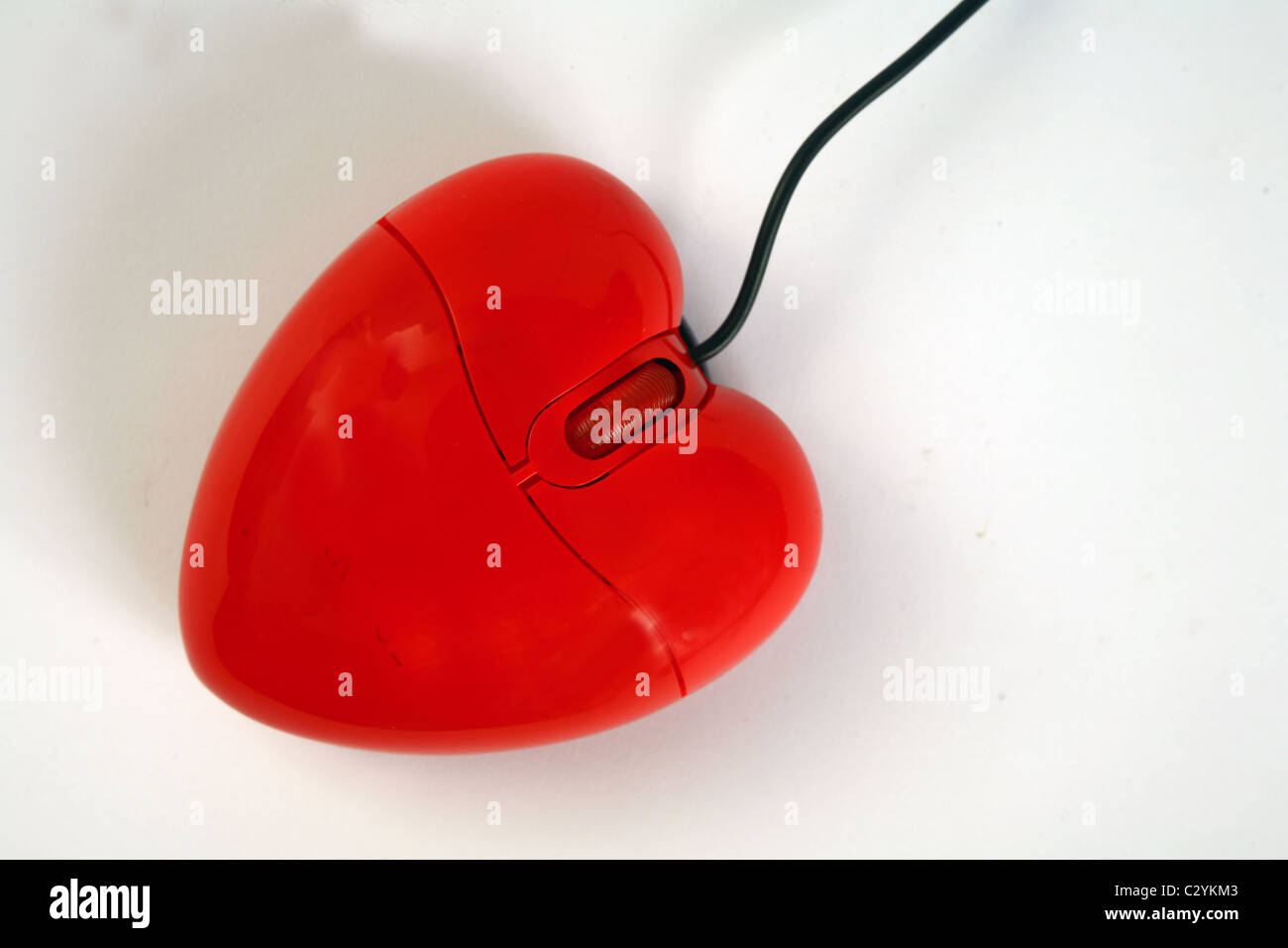 heart shape COMPUTER MOUSE Stock Photo - Alamy