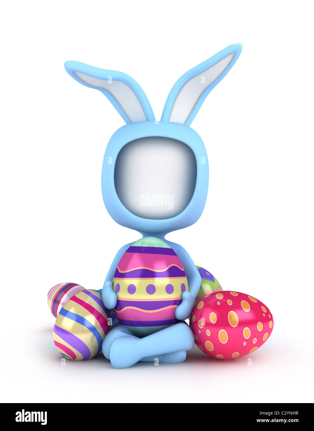 3D Illustration of a Man in an Easter Bunny Suit Stock Photo - Alamy