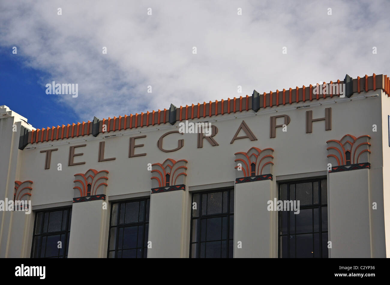 The Daily Telegraph Building facade, Tennyson Street, Napier, Hawke's ...