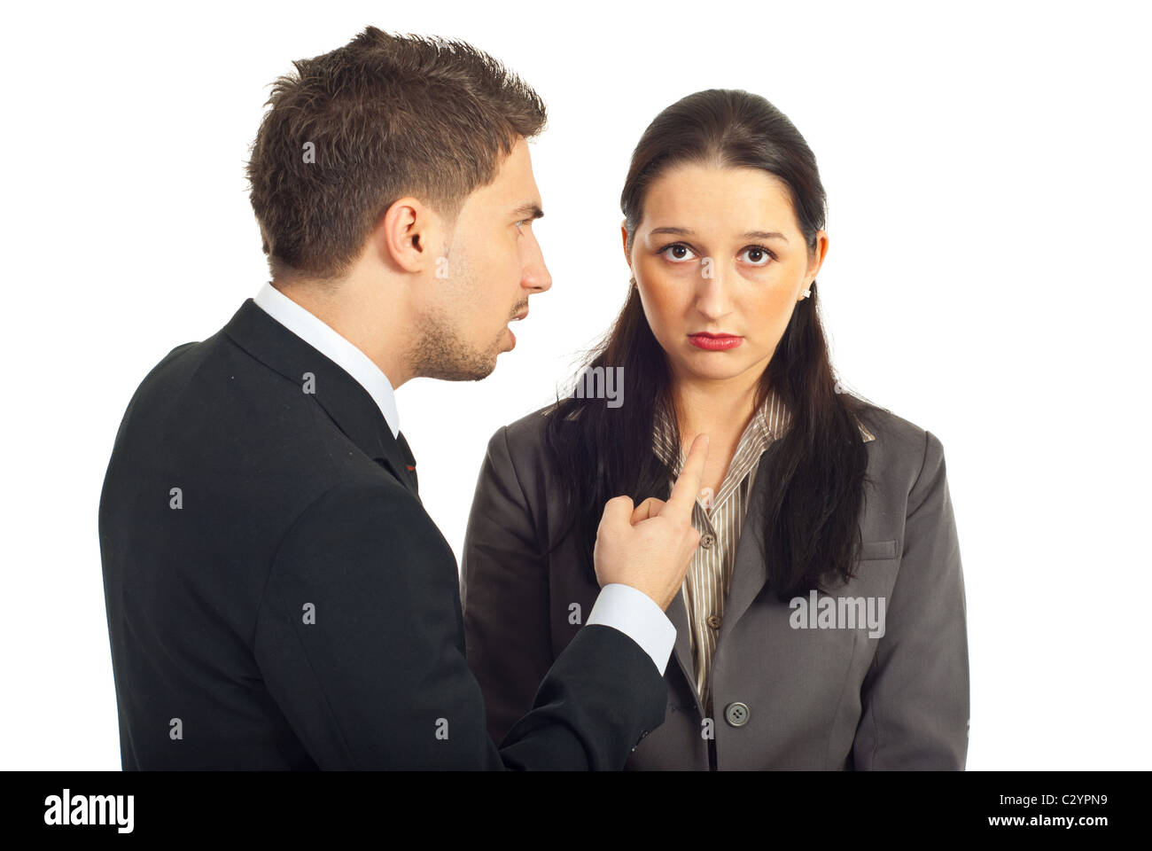 Manager arguing employee woman isolated hi-res stock photography and ...