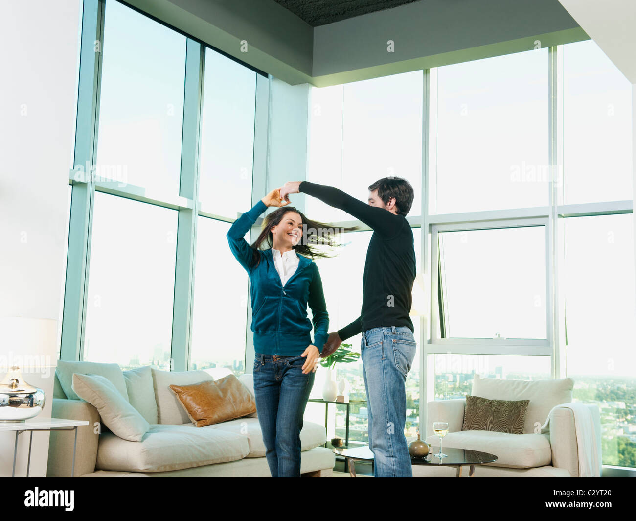 Dance couple low angle view hi-res stock photography and images - Alamy