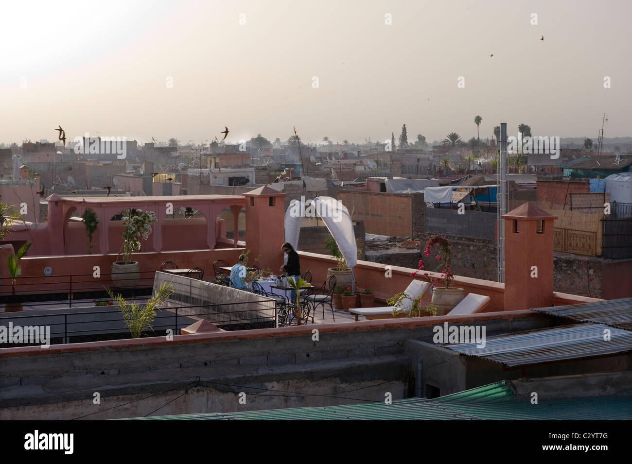 Marrakesh roof terrace hi-res stock photography and images - Alamy