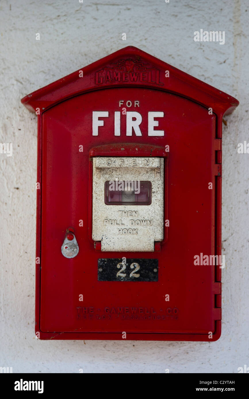 A fire alarm box Stock Photo - Alamy