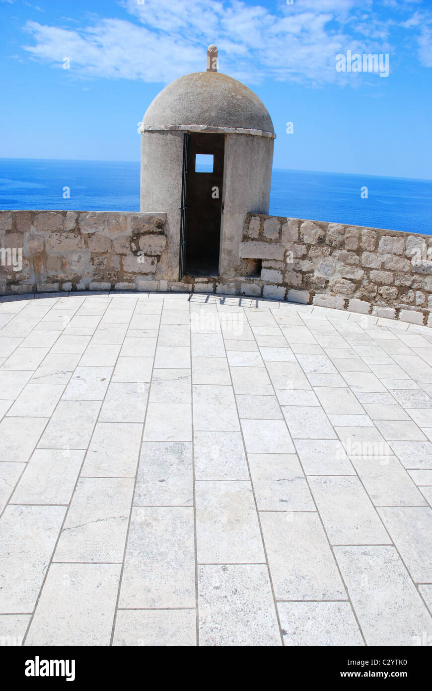 Castle, sea, cloud, blue Stock Photo - Alamy