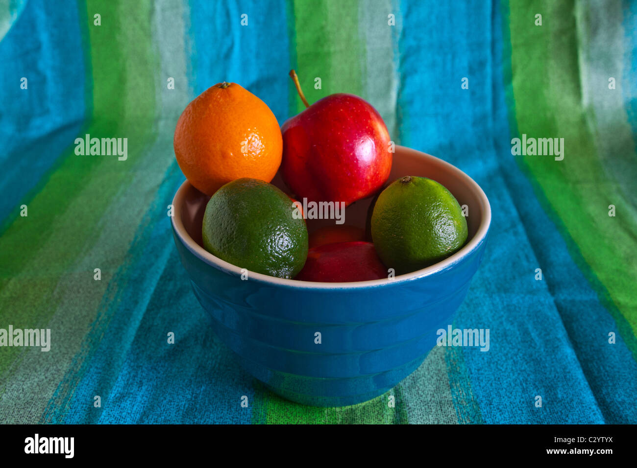 Fruit on a colorful background Stock Photo - Alamy
