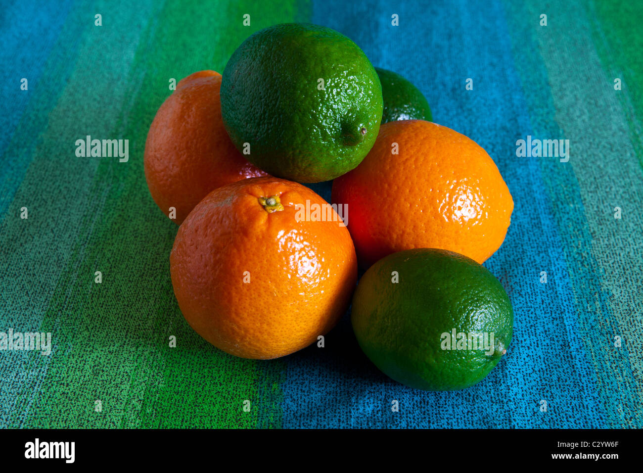 Fruit on a colorful background Stock Photo - Alamy