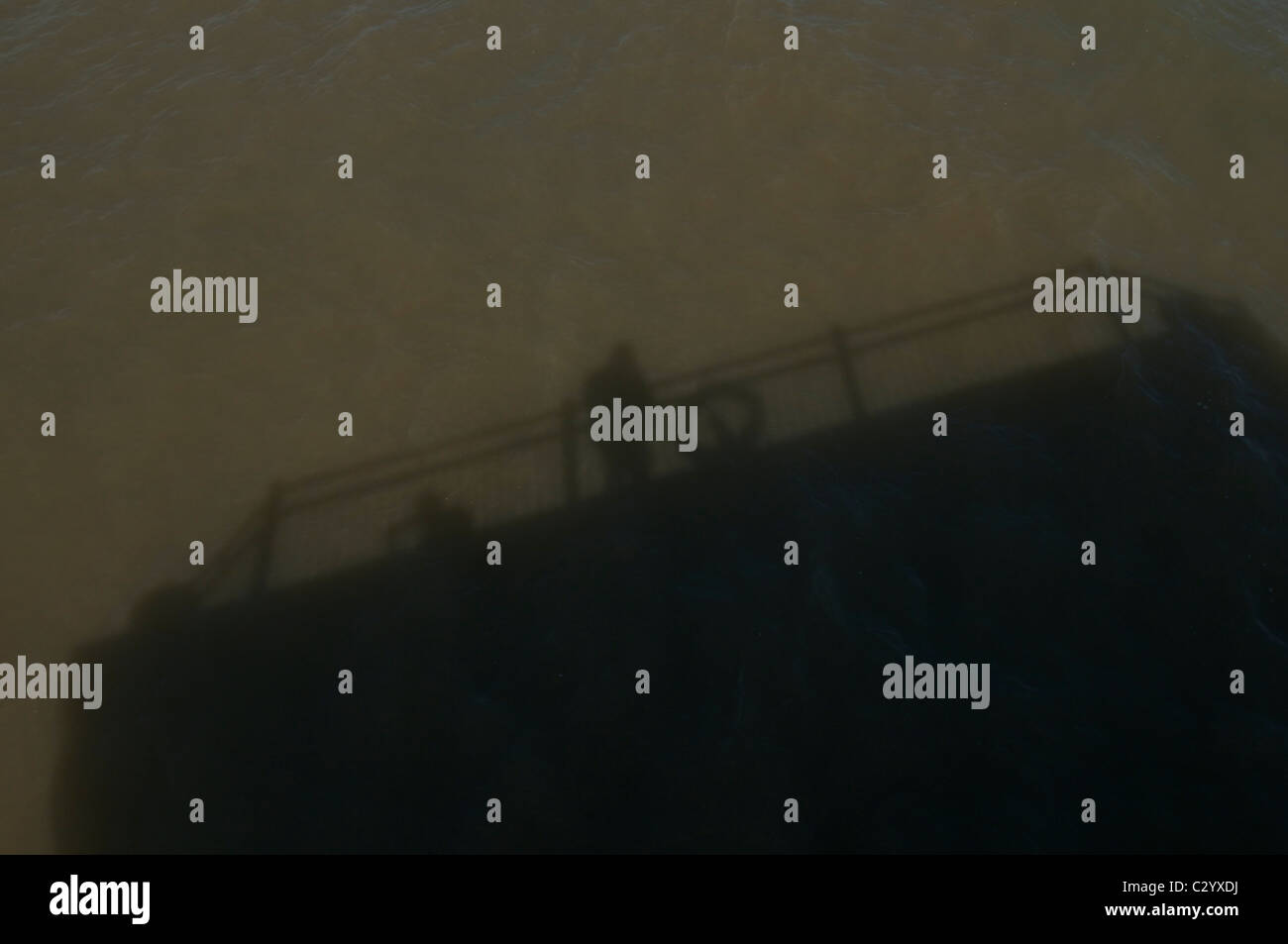 Southwold Pier's Shadow in the North Sea Stock Photo - Alamy