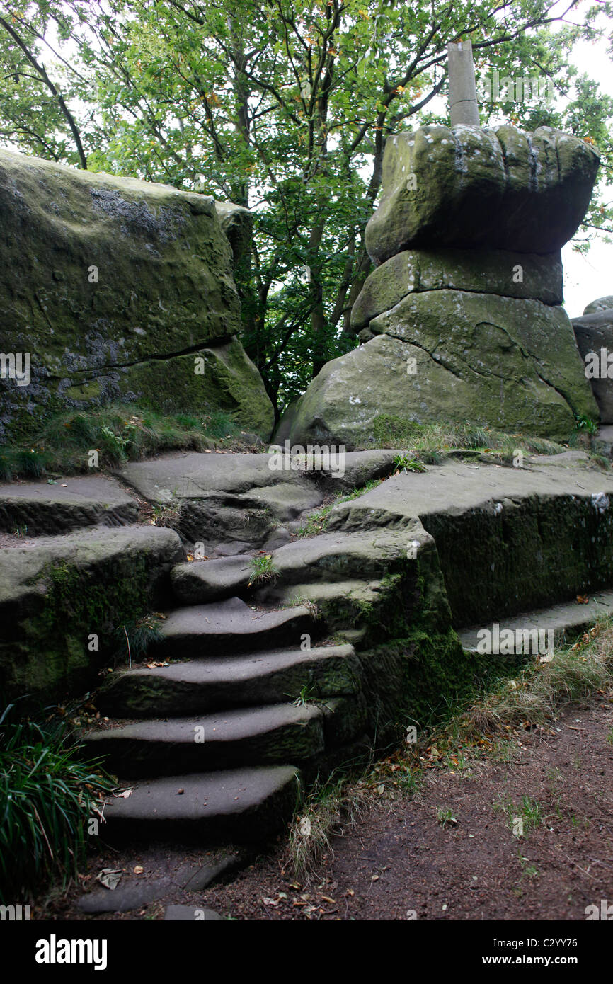 Rowtor Rocks, Birchover, Derbyshire Stock Photo - Alamy