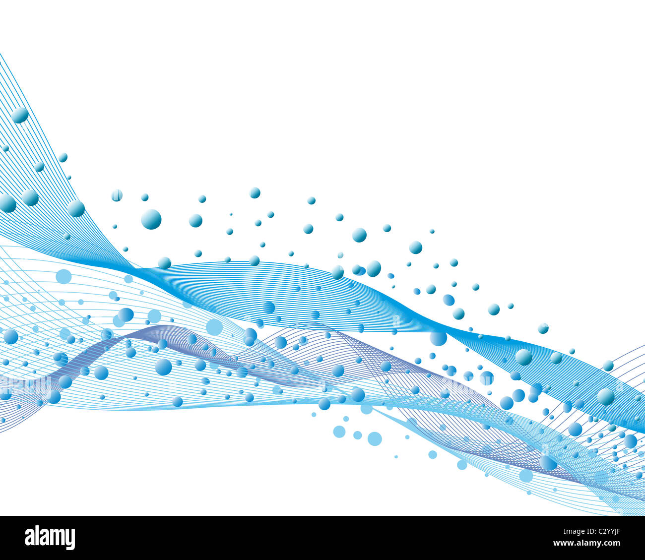 Abstract water vector background with bubbles of air Stock Photo - Alamy