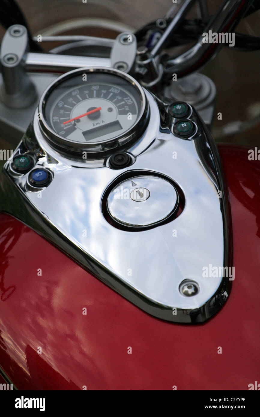 Classic Red Bike Stock Photo - Alamy