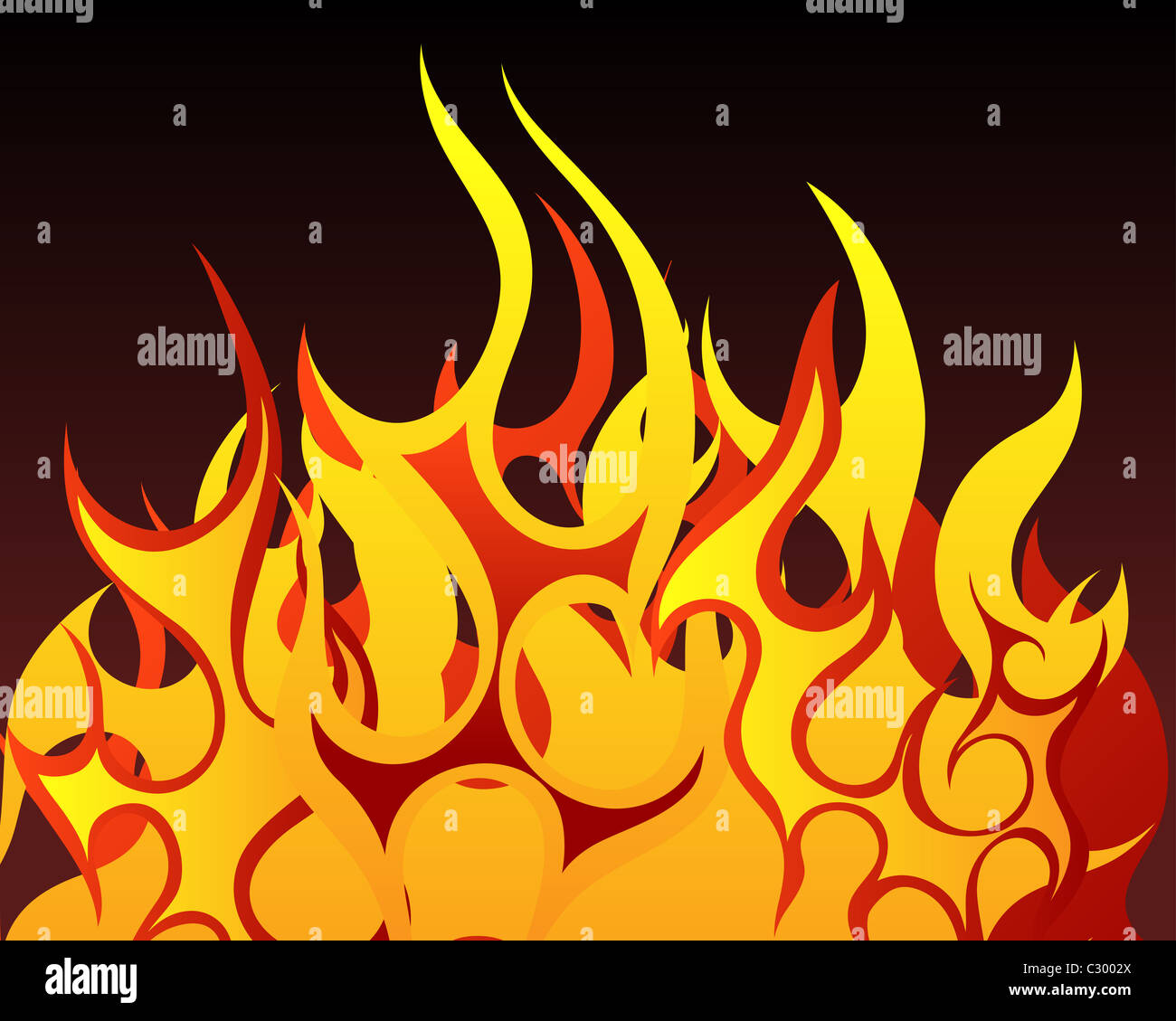 Inferno fire vector background for design use Stock Photo - Alamy