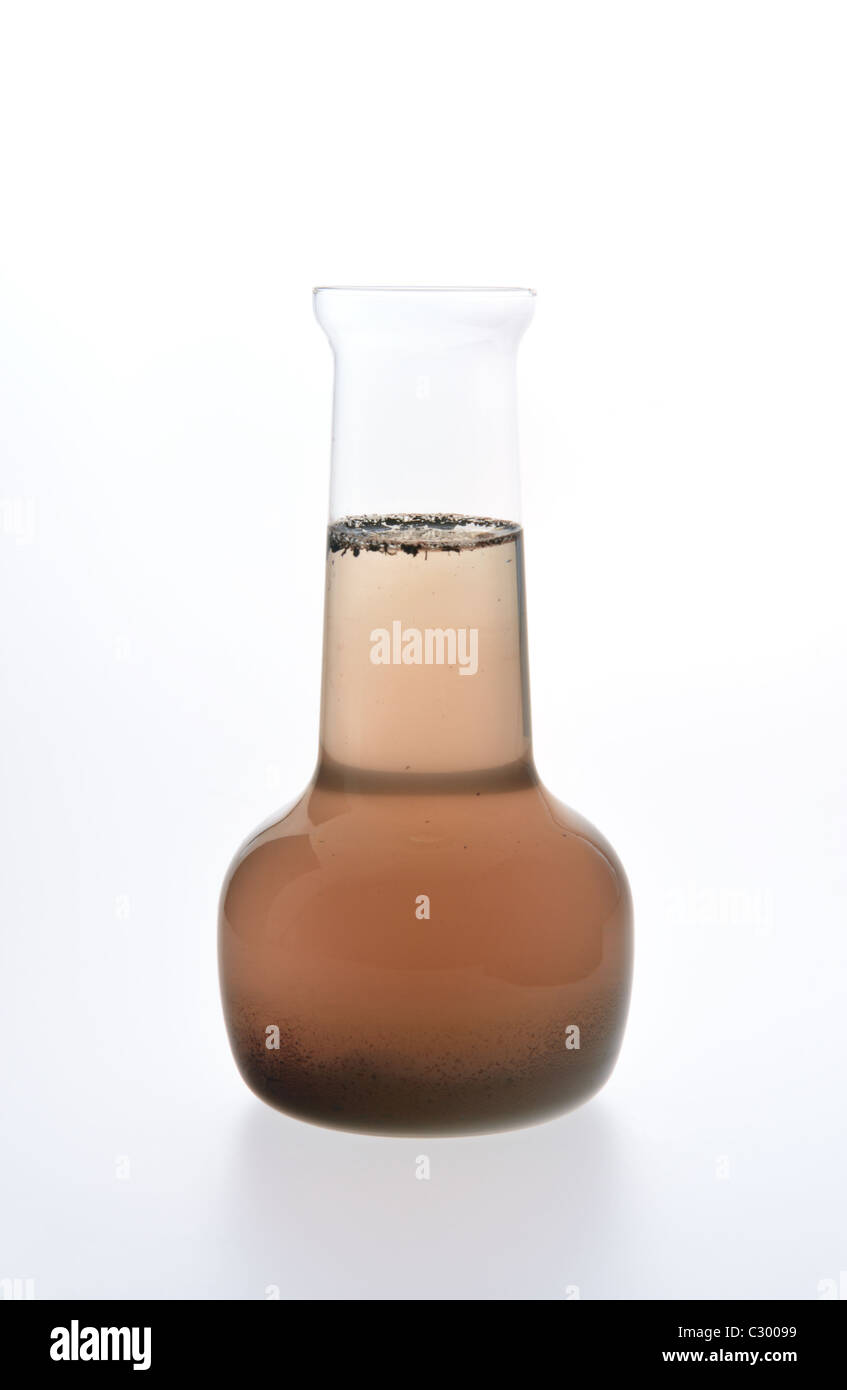 Sample of dirty water isolated on white background Stock Photo - Alamy