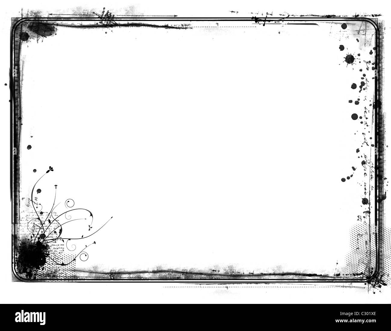 Grunge Frame Distressed Grunge Texture .Large Arty Style Artistic ...