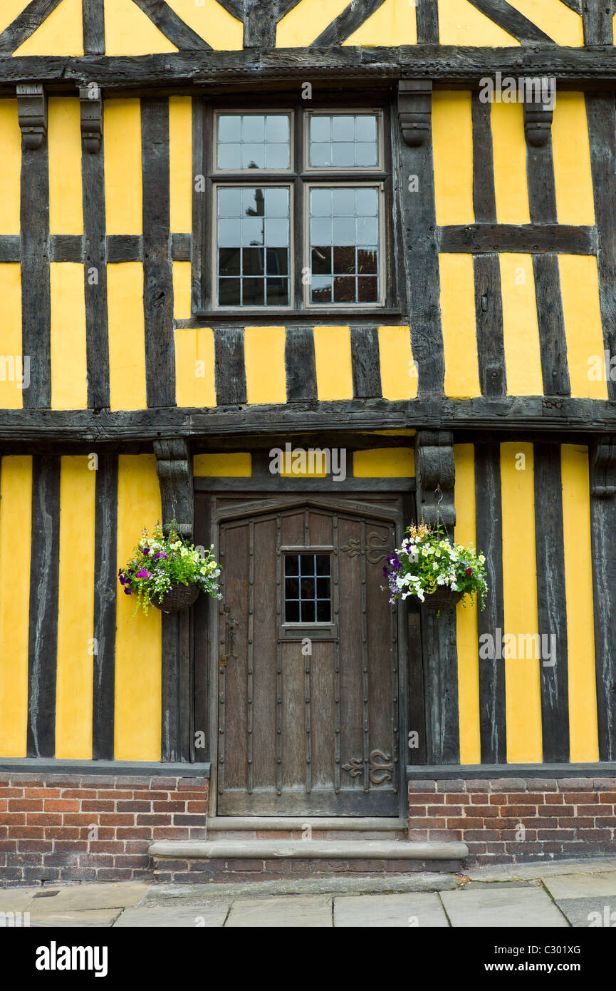 Tudor style timber-framed house in Ludlow, Shropshire, UK Stock Photo ...