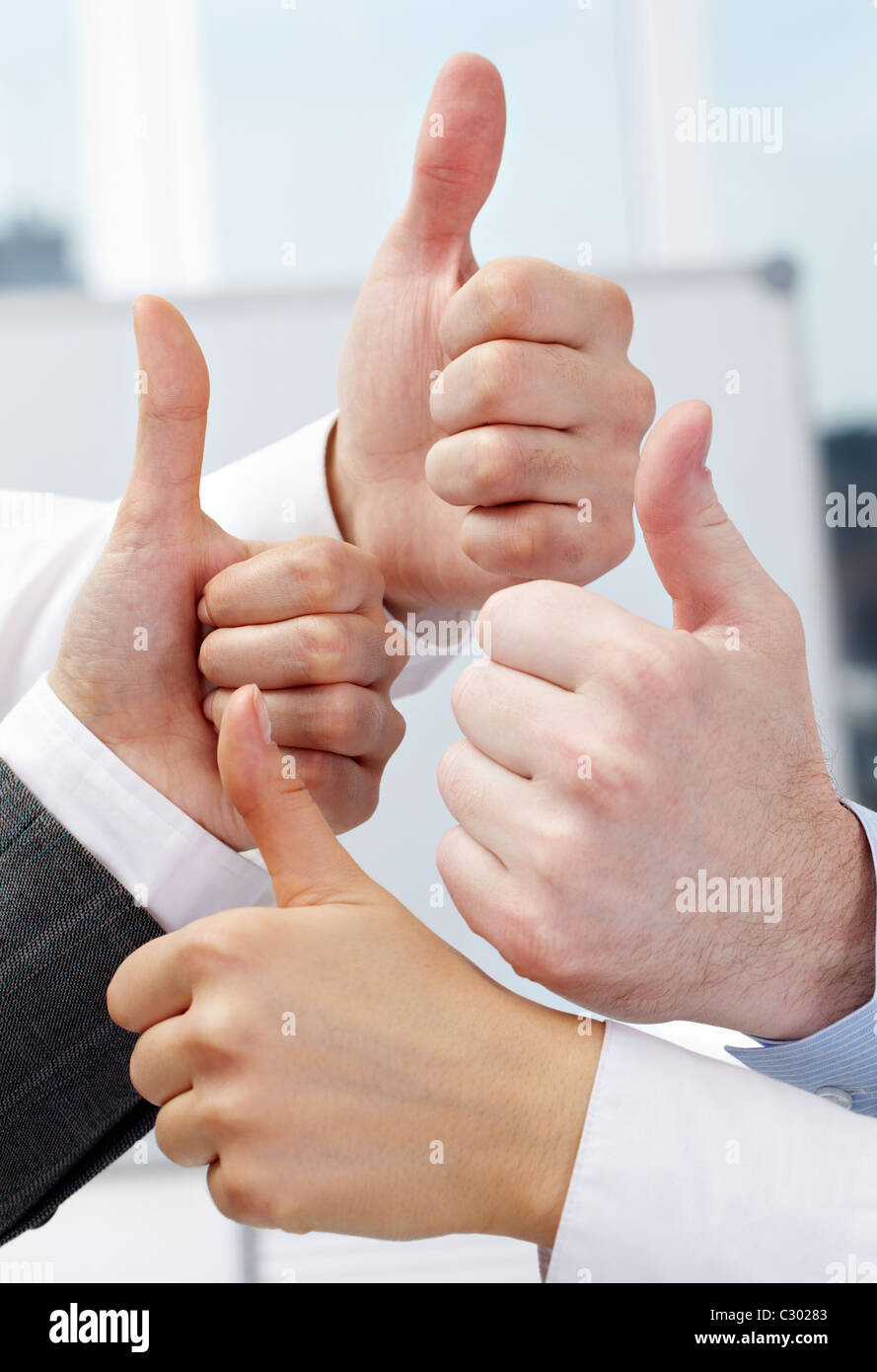 Human hands showing sign of okay Stock Photo - Alamy