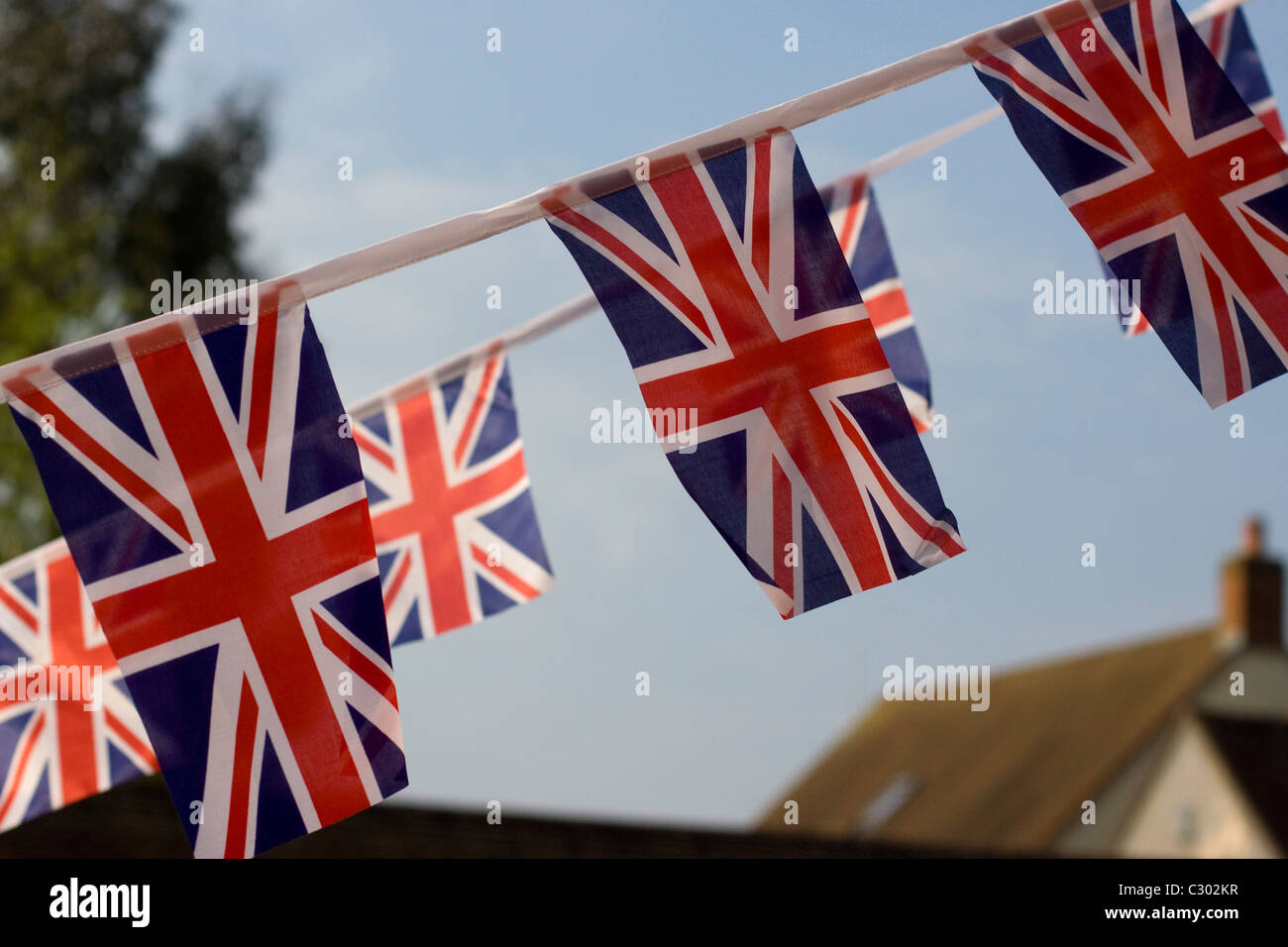 Union Jack Bunting Abstract Stock Photo - Alamy