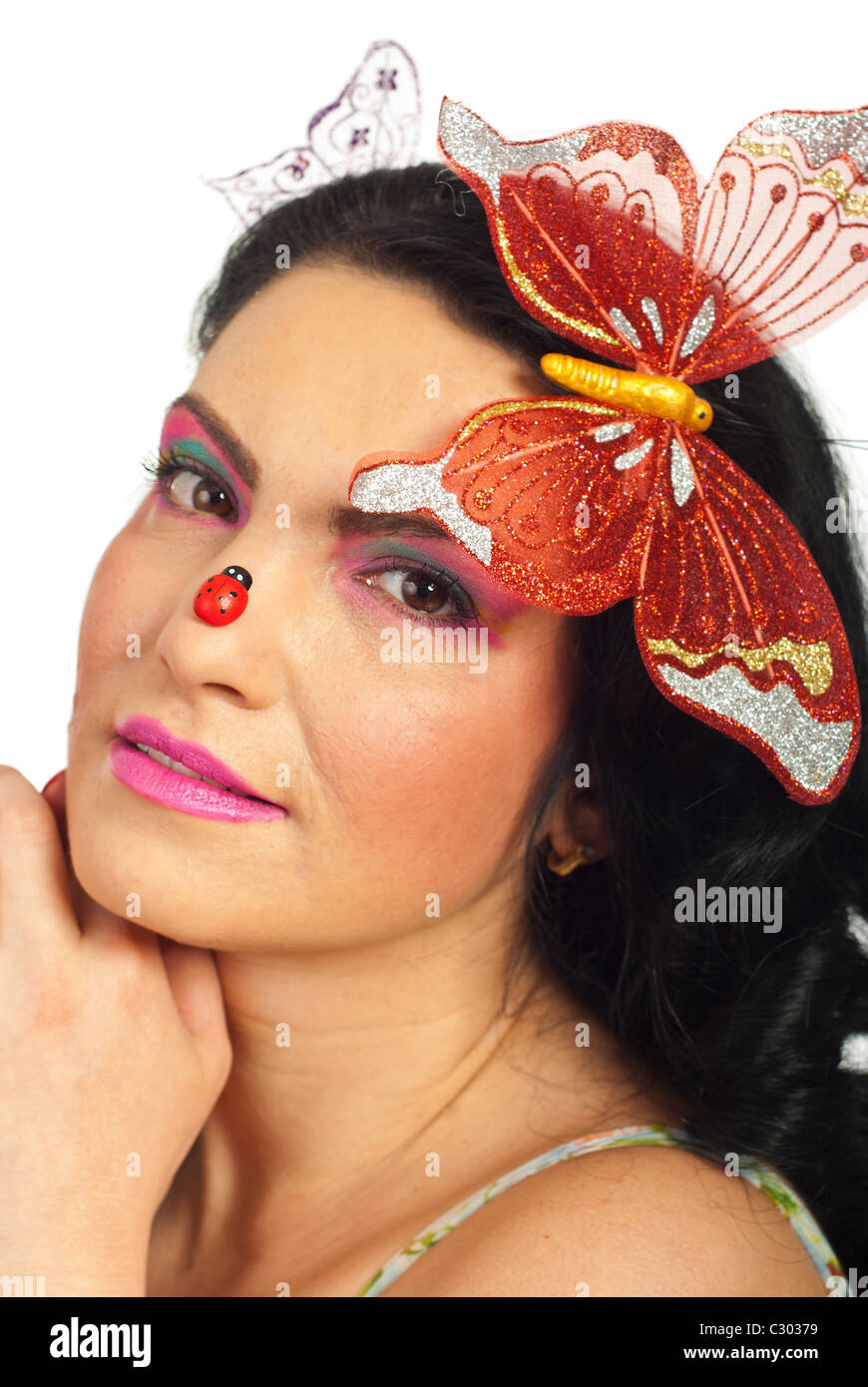 Woman Face Semi Profile