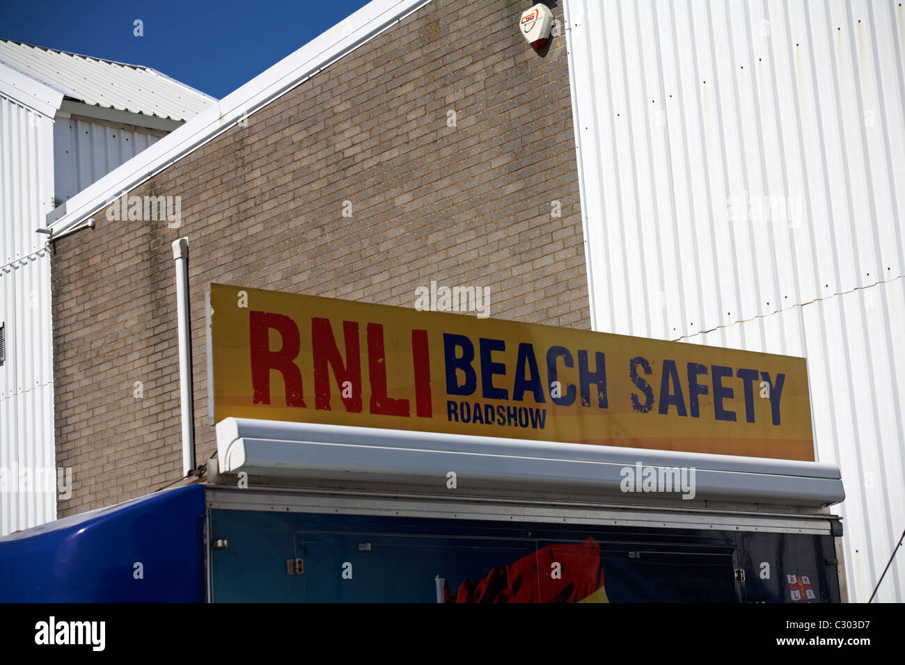 RNLI Beach Safety Roadshow unit at RNLI headquarters in Poole in August ...