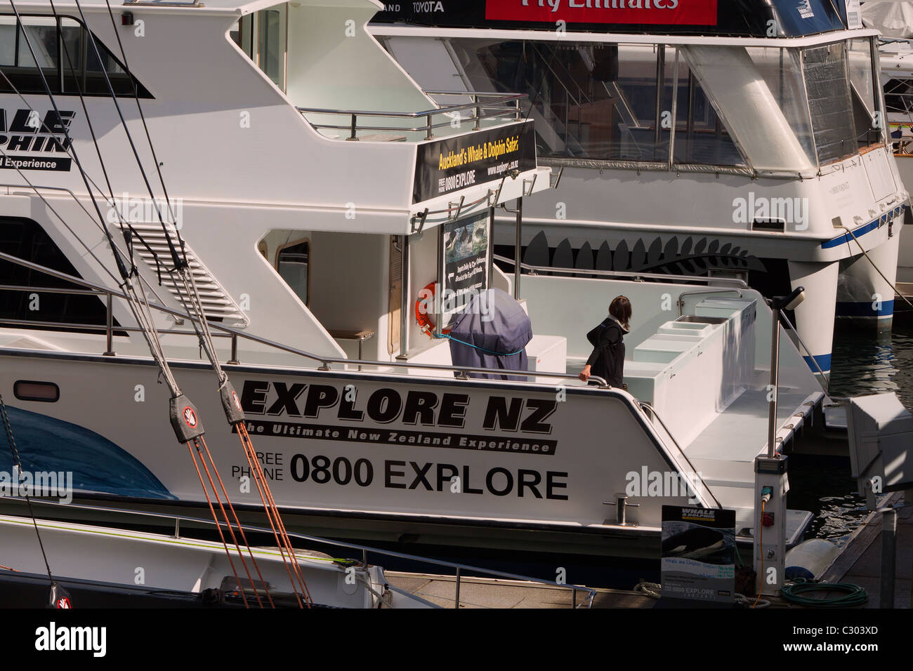 Viaduct Harbour Auckland Stock Photo - Alamy