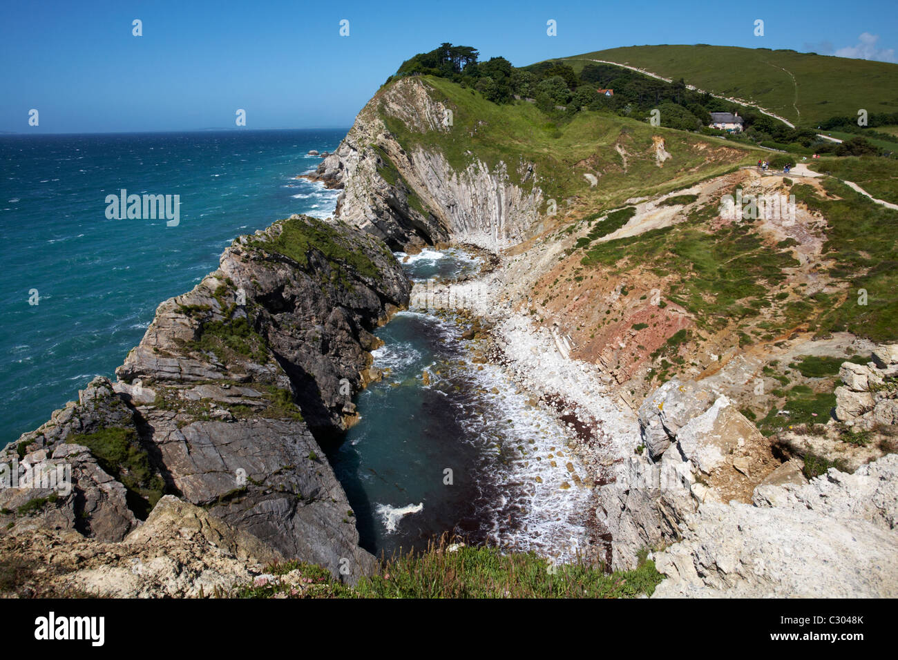 Stair Hole Bay in June Stock Photo - Alamy