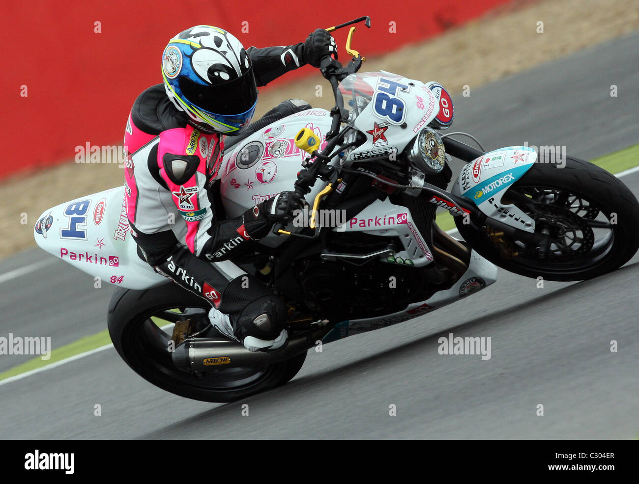 triumph motorcycles racing at silverstone Stock Photo - Alamy